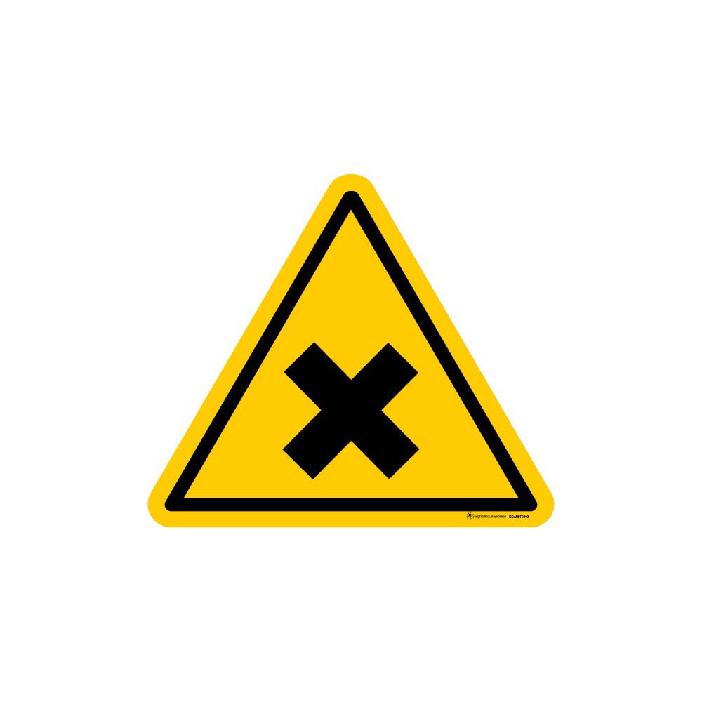 Autocollants Danger chute avec dénivellation ISO 7010 W008 - Lot de 5 ...