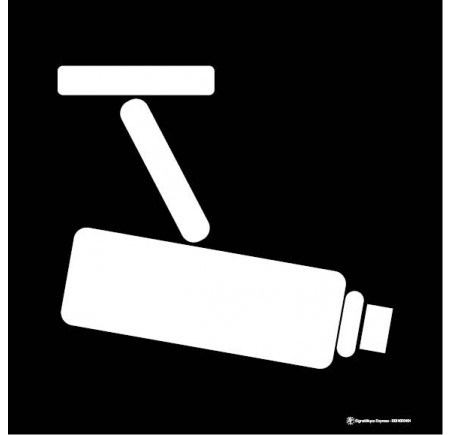 Autocollants Caméra de surveillance - Lot de 5 | Signalétique Express