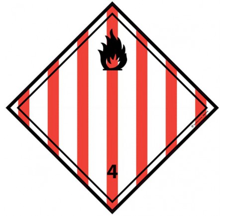 Panneau Matière solide inflammable ADR 4.1 | Signalétique Express