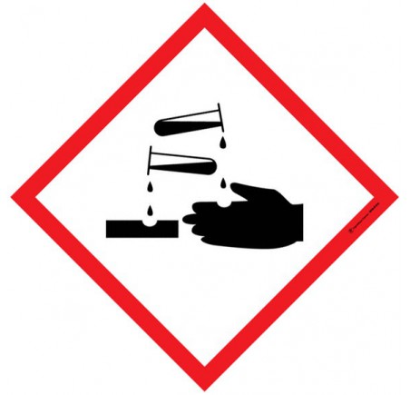 Panneau Matières corrosives SGH05 | Signalétique Express