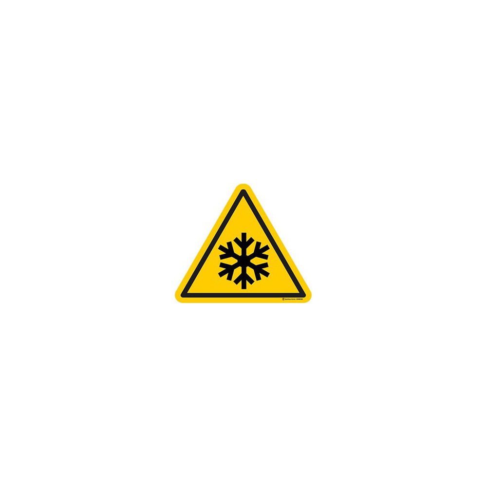 Autocollants Danger basse température ISO 7010 W010 - Lot de 5 ...