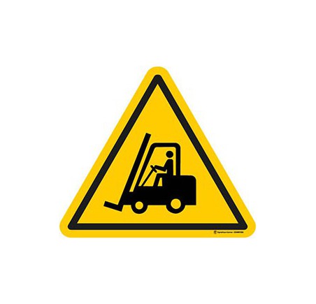 Autocollants Danger chariots élévateurs à fourche ISO 7010 W014 - Lot ...
