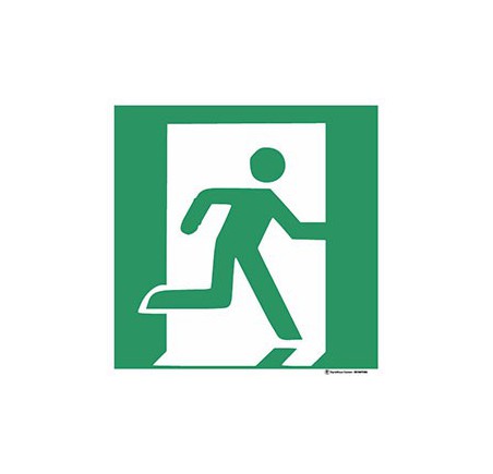 Panneau Sortie de secours à droite ISO 7010 E002 | Signalétique Express
