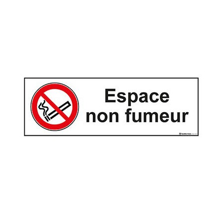 Panneau Espace non fumeur ISO 7010 P002 | Signalétique Express