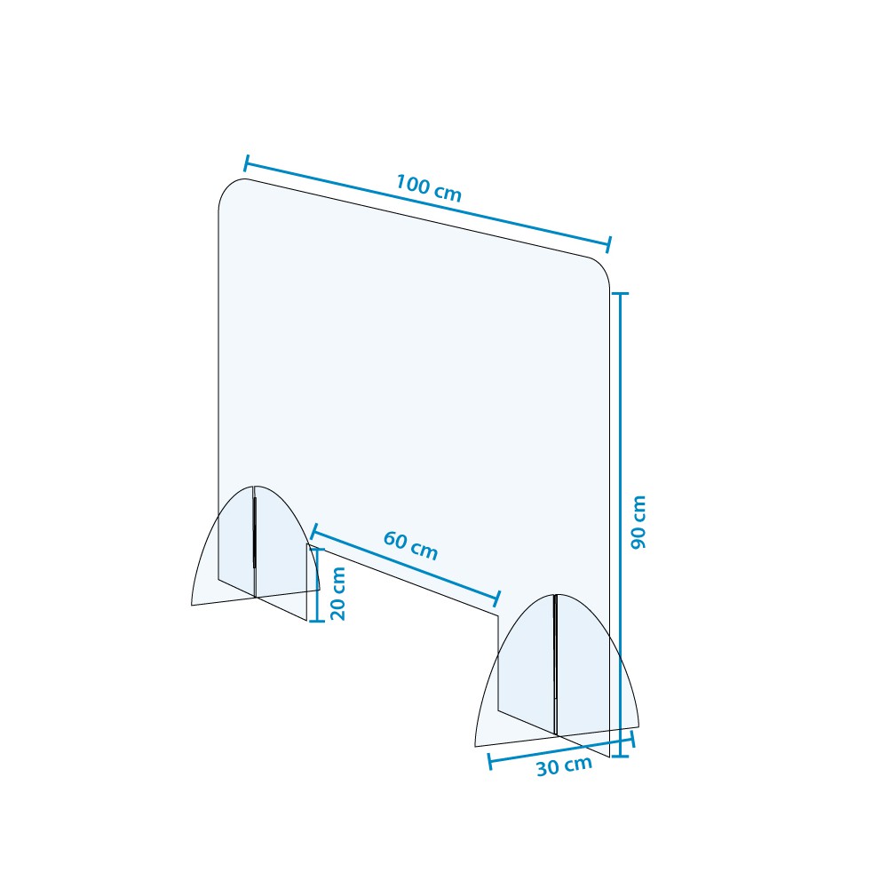 Parois de protection en plexiglas | Signalétique Express
