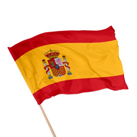 Drapeau Espagne sur Hampe à agiter - 5 tailles disponibles ...