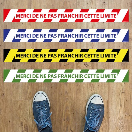 Bande de marquage au sol Merci de ne pas franchir cette limite ...