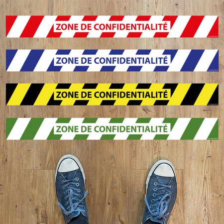 Bande de marquage au sol pour Zone de confidentialité | Signalétique ...