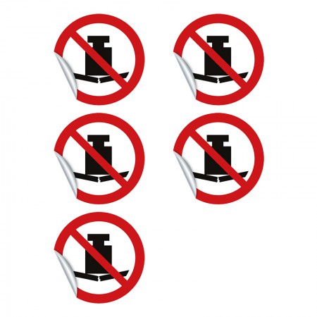 Lot d'autocollants Charge lourde interdite P012 - ISO 7010 ...