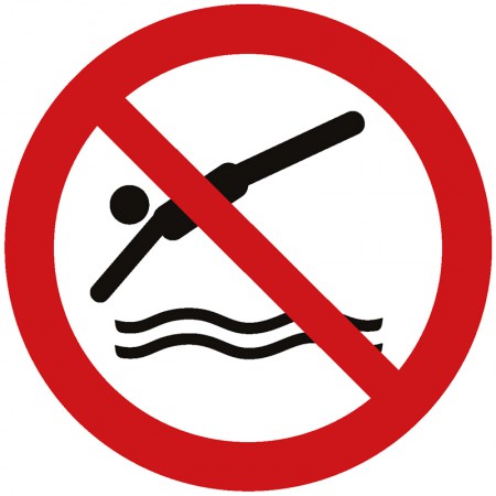 Panneau Ne pas plonger P052 - ISO 7010 | Signalétique Express