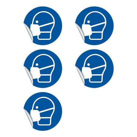 Lot d'autocollants Masque obligatoire M016 - ISO 7010 | Signalétique ...