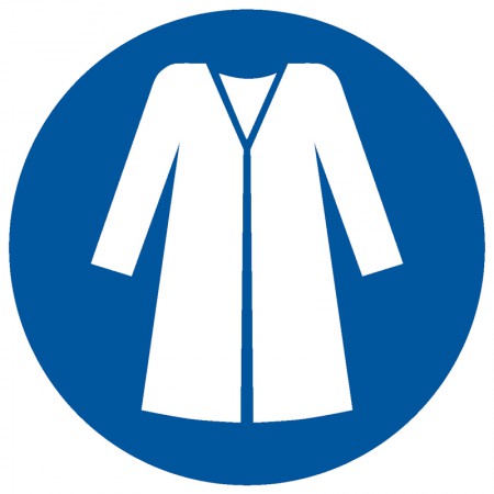 Panneau Port d'une blouse de laboratoire obligatoire M059 - ISO 7010 ...